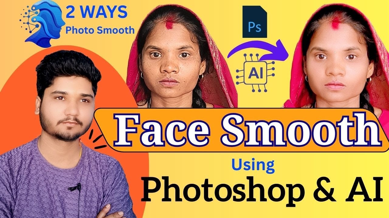 Face Smooth Kaise Kare | Photoshop aur AI Se Photo Smooth Kare | Face ...