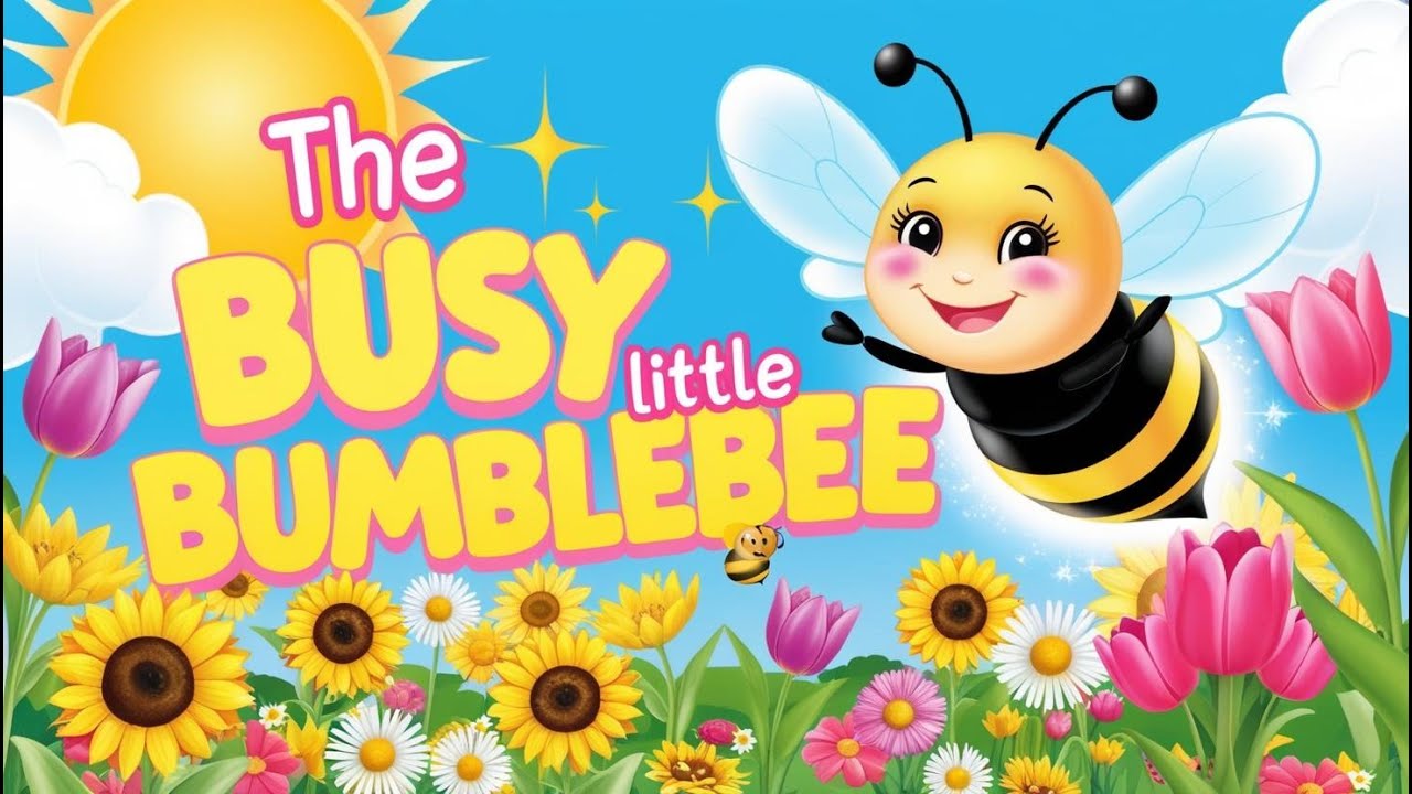 The Busy Little Bumblebee | Poem for kids | Rhythmic Song, Children's ...