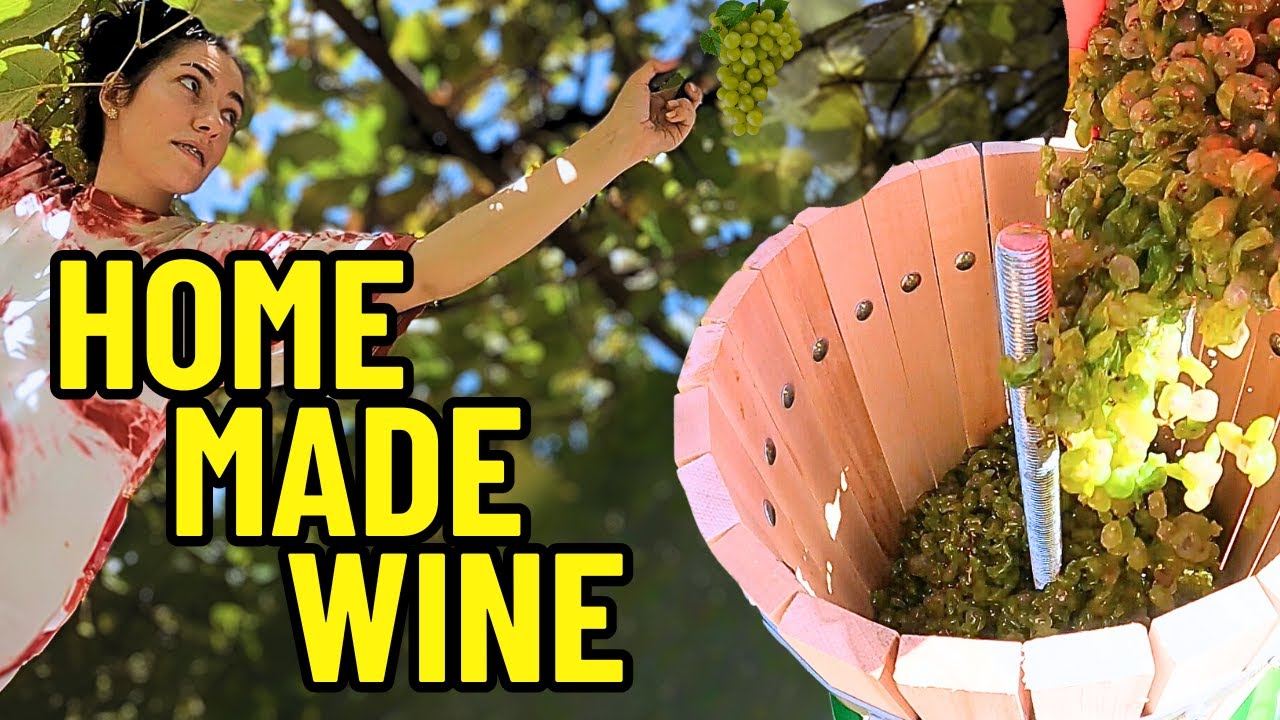 Our First Attempt At Making Wine - YouTube