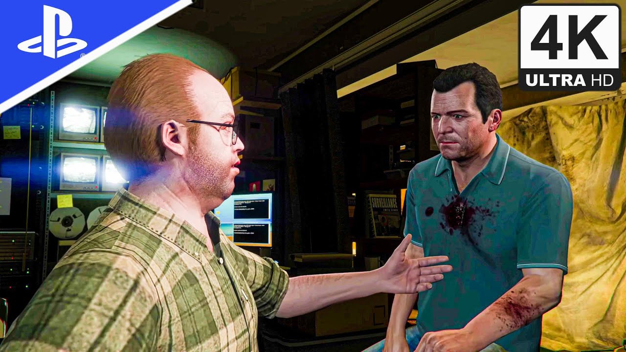 GTA 5 - Michael Meets Lester After A Long Time Mission In Stunning 4K ...