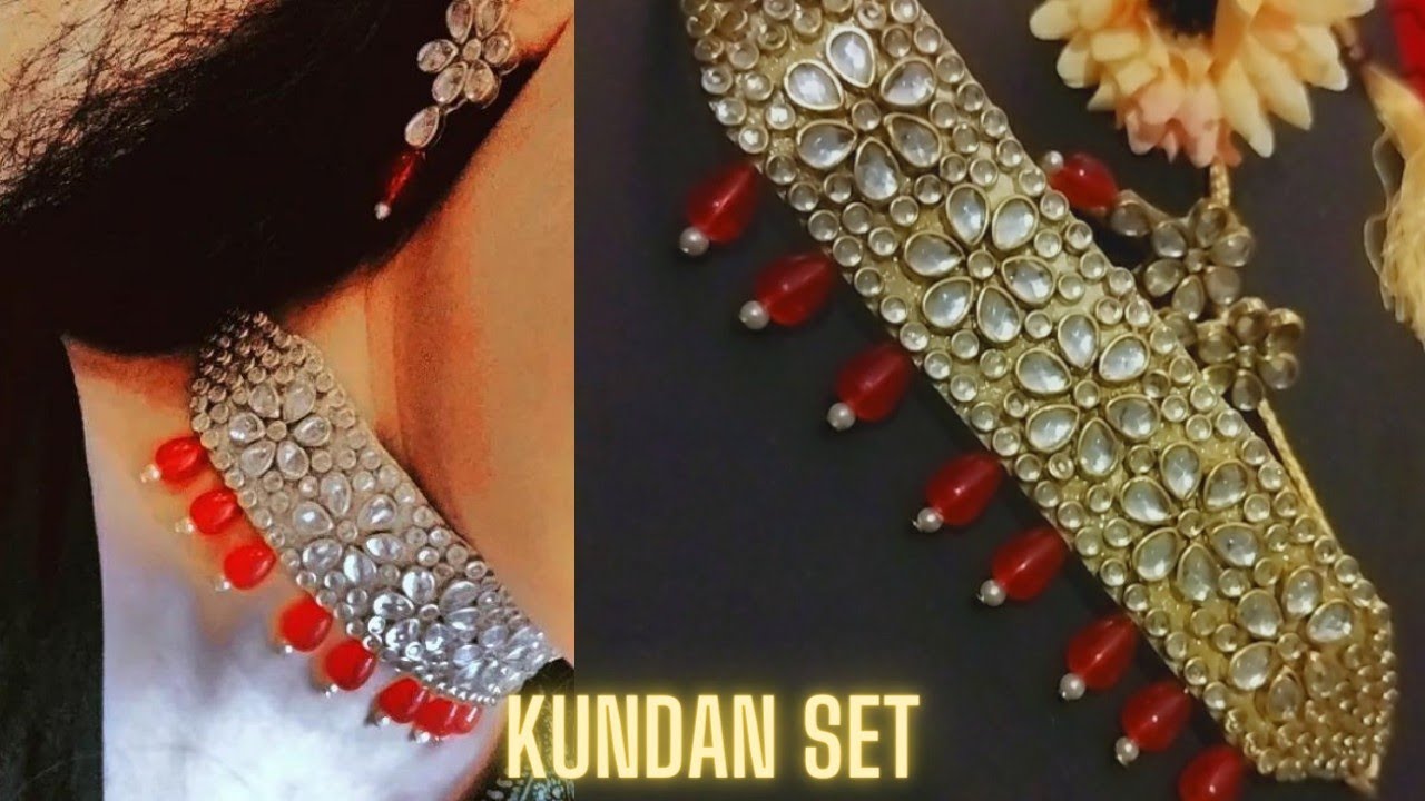 HOW TO MAKE BRIDAL WEAR NECKLACE AT HOME//DIY//HANDMADE JEWELERY ...