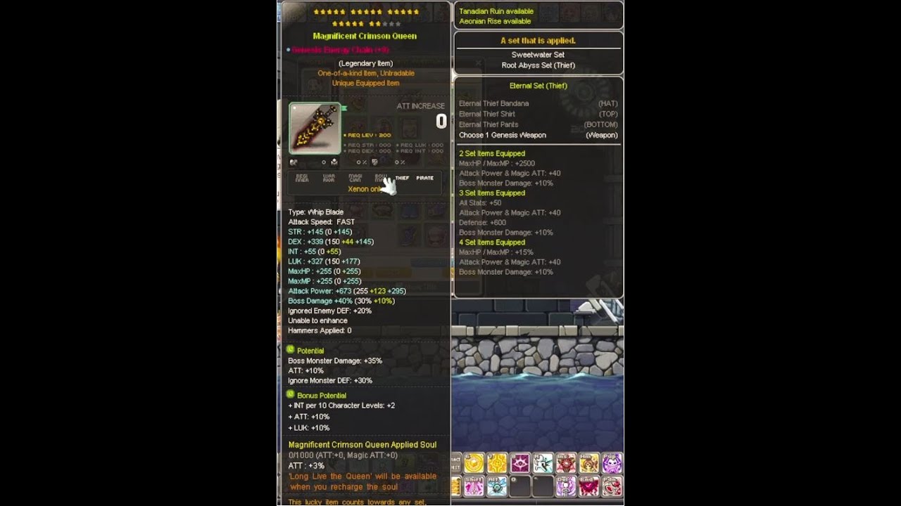 Maple Story [Bera] - Sharenian Culvert x New Genesis Weapon! (Xenon ...