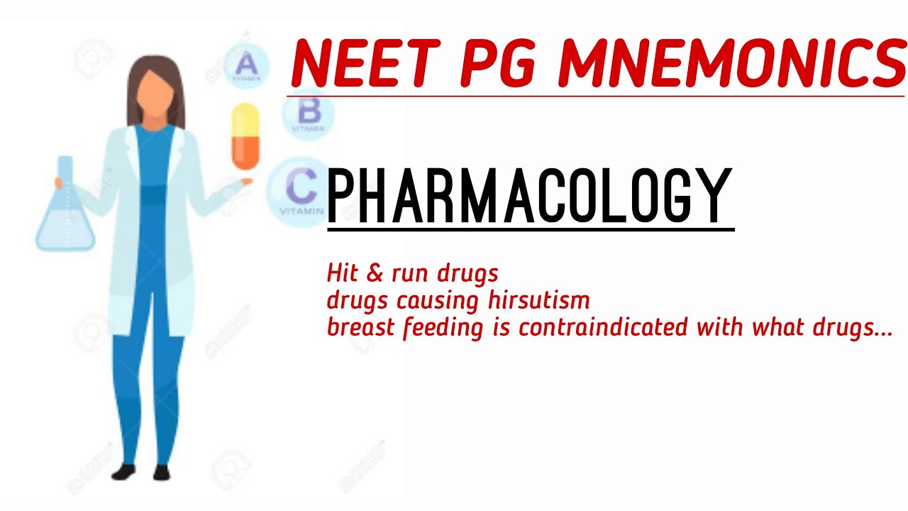 MNEMONICS FOR NEET PG PHARMACOLOGY - YouTube