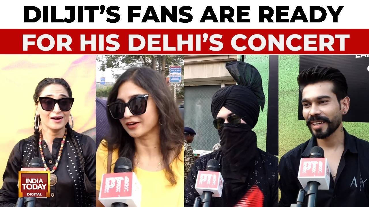 Diljit Dosanjh's Dil-Luminati Tour In Delhi: Fans Ready To Witness ...