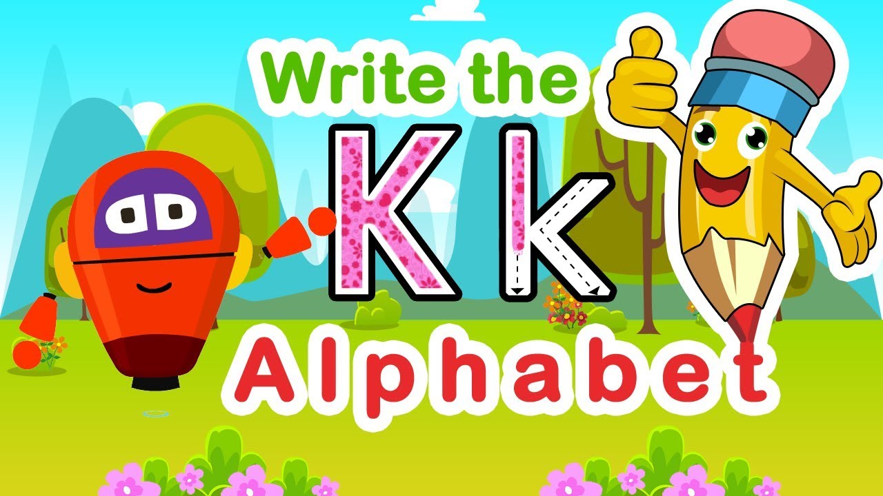 How to Write Letter K |Abc writing for Kids | Write Alphabets |Kids ...