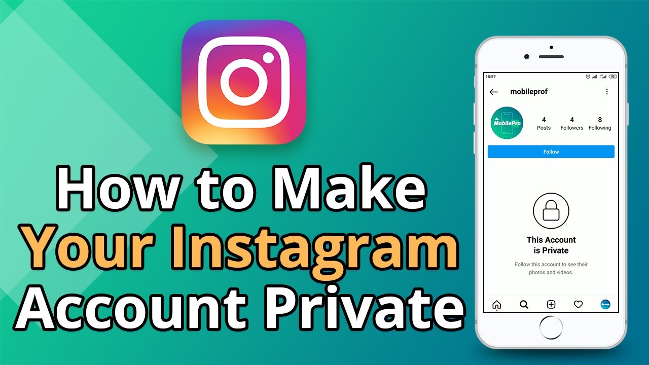 How to Make Your Instagram Account Private - YouTube