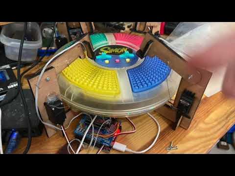 a machine designed to beat the electronic Simon game - YouTube