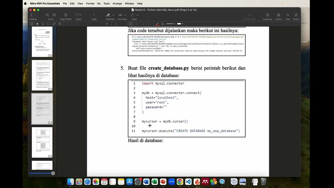 Bab 6 - Python dan SQL - YouTube