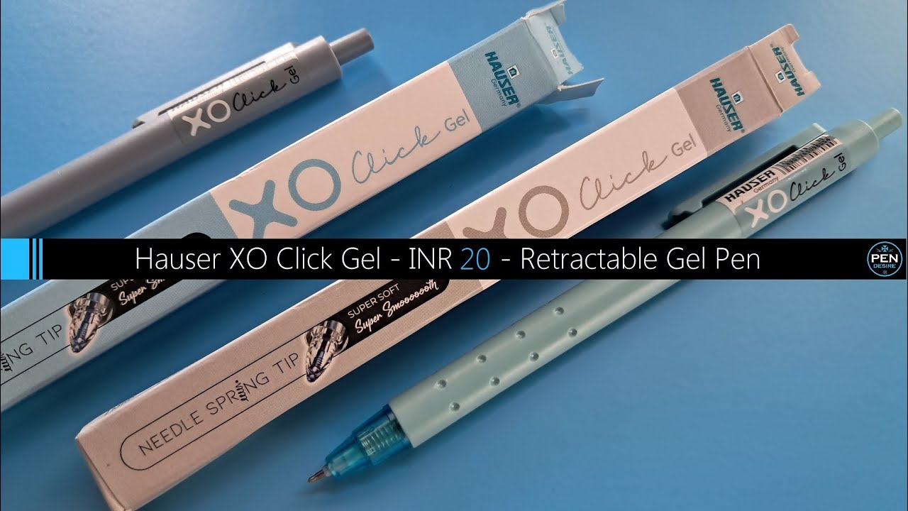 Hauser XO Click Gel an INR 20 Pen - 799 - YouTube