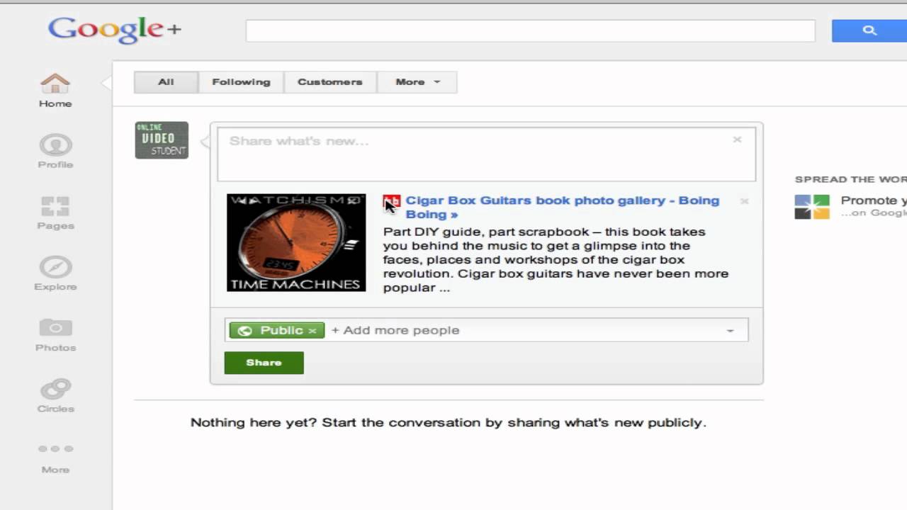 How To Add, Change Or Fix Images In Links On Google+ Posts - YouTube