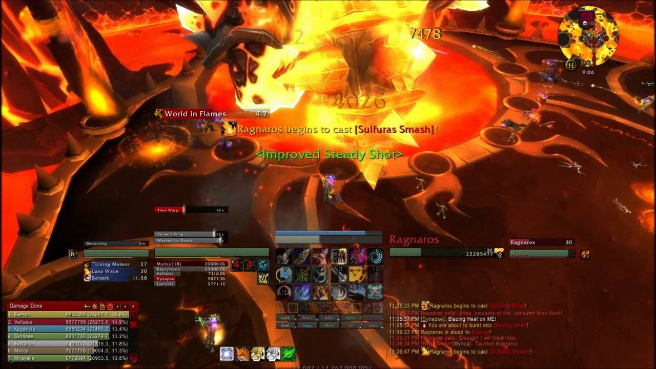 Chainfire vs Heroic Ragnaros- 10 Man - YouTube