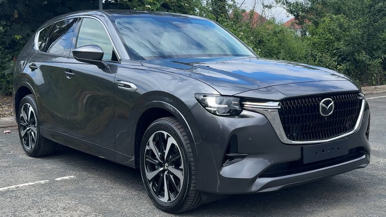 Mazda CX-60 4WD 2.5 e-Skyactiv 17.8kWh Takumi in Machine Grey - YouTube