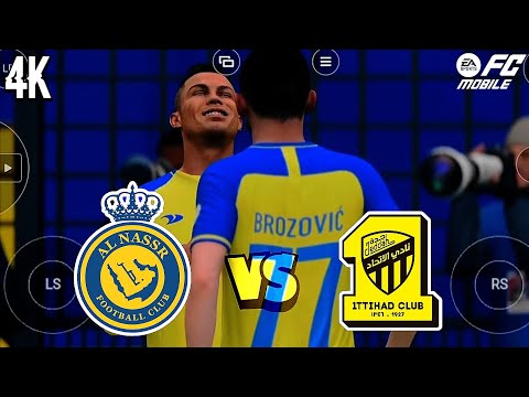 Al-Nassr vs Al-Ittihad EAFC 24 Gameplay || Ronaldo Best Gameplay #eafc24 #ronaldo #alnassr #gameplay