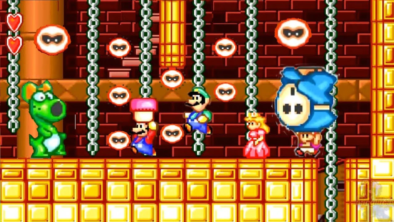 Super Mario Bros 2 HD REMAKE 100% WORLD 7 Part 1 (Amazing NEW Graphics ...