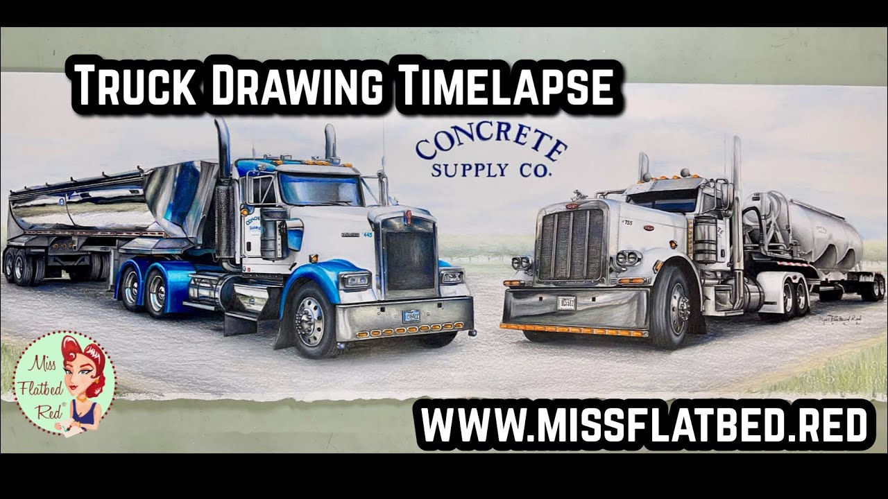 Forever Missed Big Truck Drawing