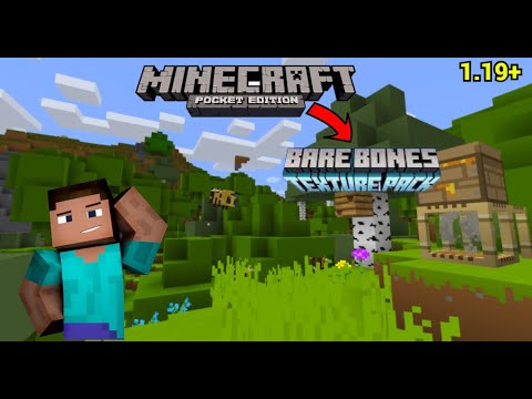 BARE BONES TEXTURE PACK | MCPE 1.19 + - YouTube