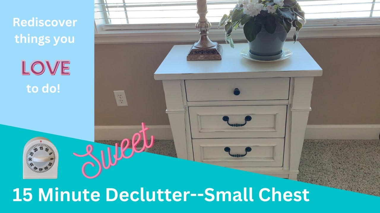 Declutter Art Supplies from a Small Chest - YouTube