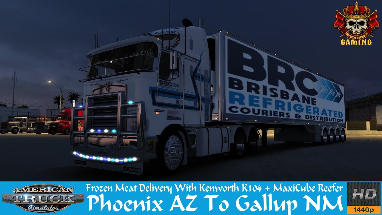 ATS - Frozen Meat Delivery Phoenix AZ To Gallup NM - Kenworth K104 ...