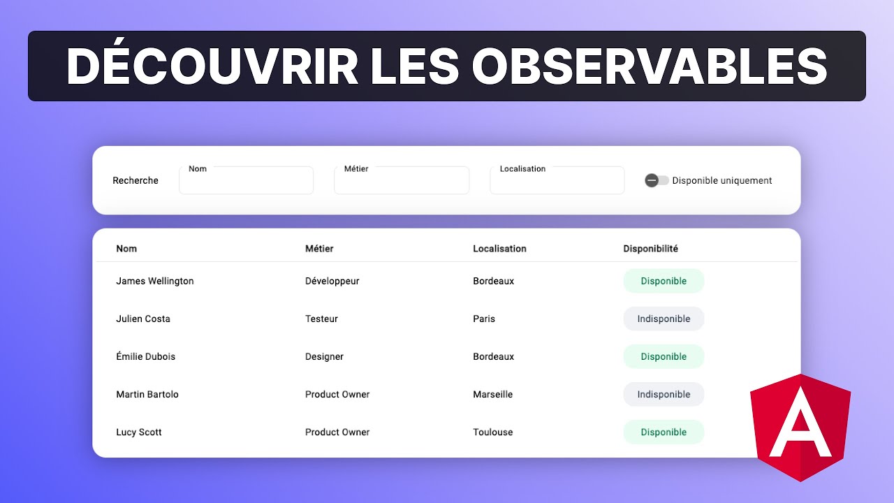 Angular et RxJS : un cas d'usage pour découvrir les observables (2023 ...