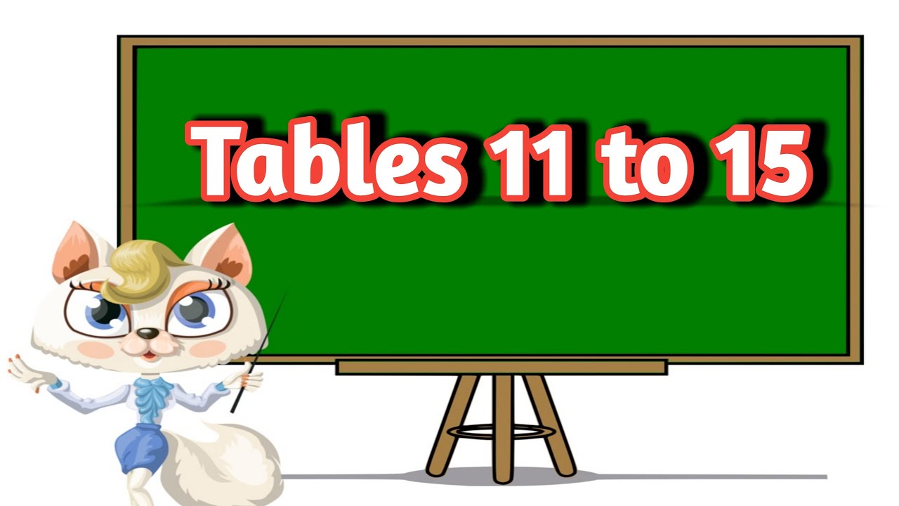 Tables 11 to 15 || Table of 11 || Table of 12 || Table of 13 || Table ...
