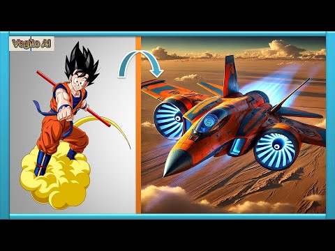 Goku but Fighter Jet🔥(Dragon Ball Characters) - YouTube