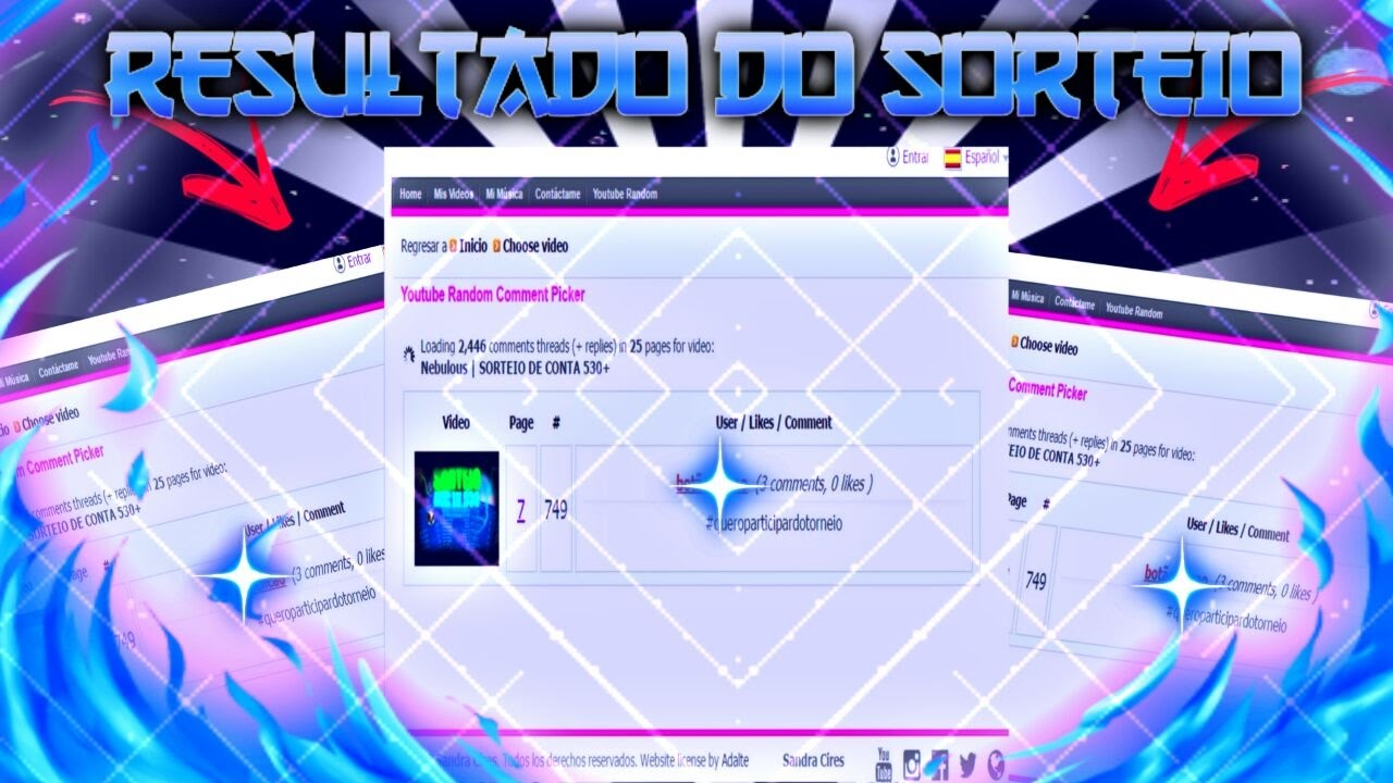 RESULTADO DO SORTEIO!!! - YouTube