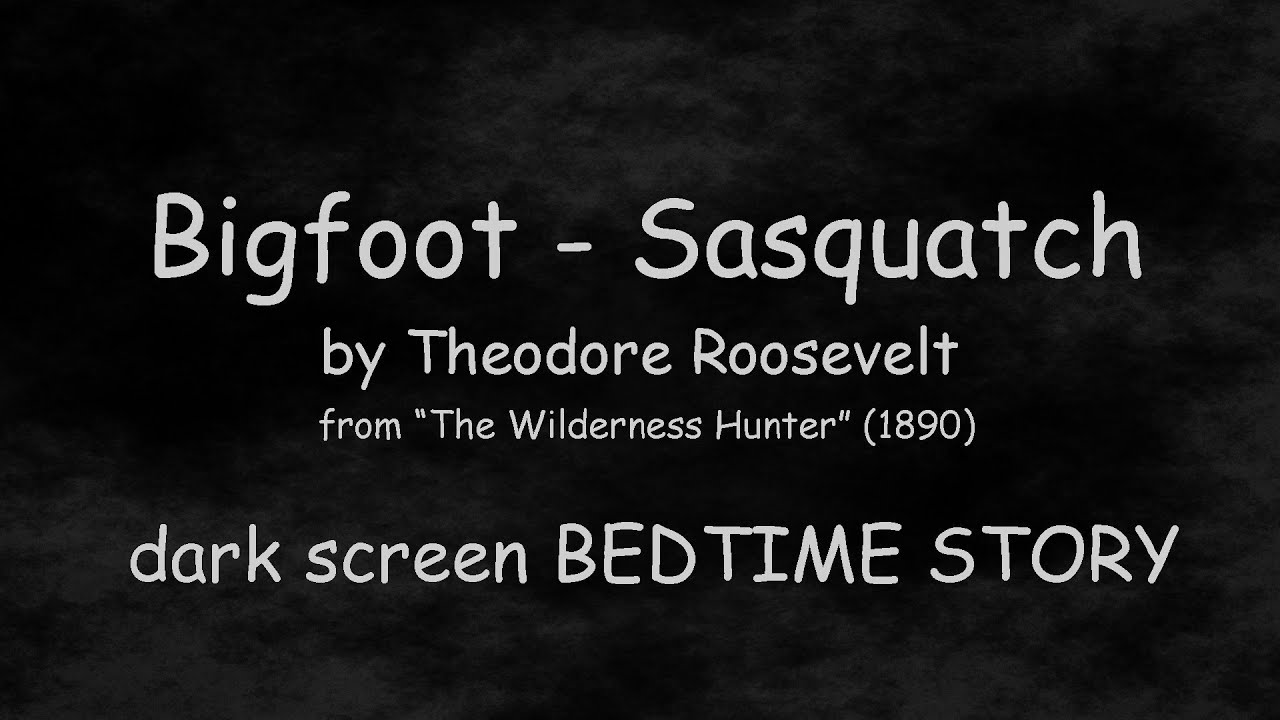 Bigfoot Sasquatch - Theodore Roosevelt - Sleepy Bedtime Story ...