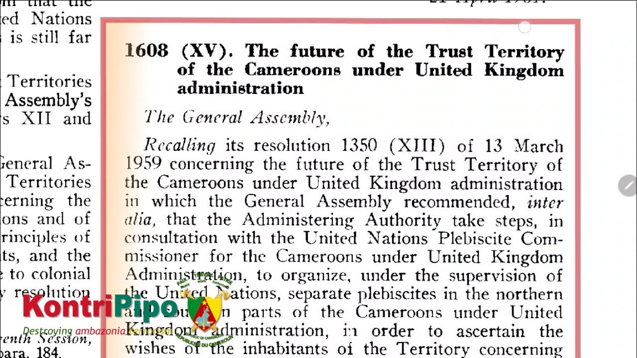 #MKPD - UN General Assembly Resolution 1608. The Original Documents ...