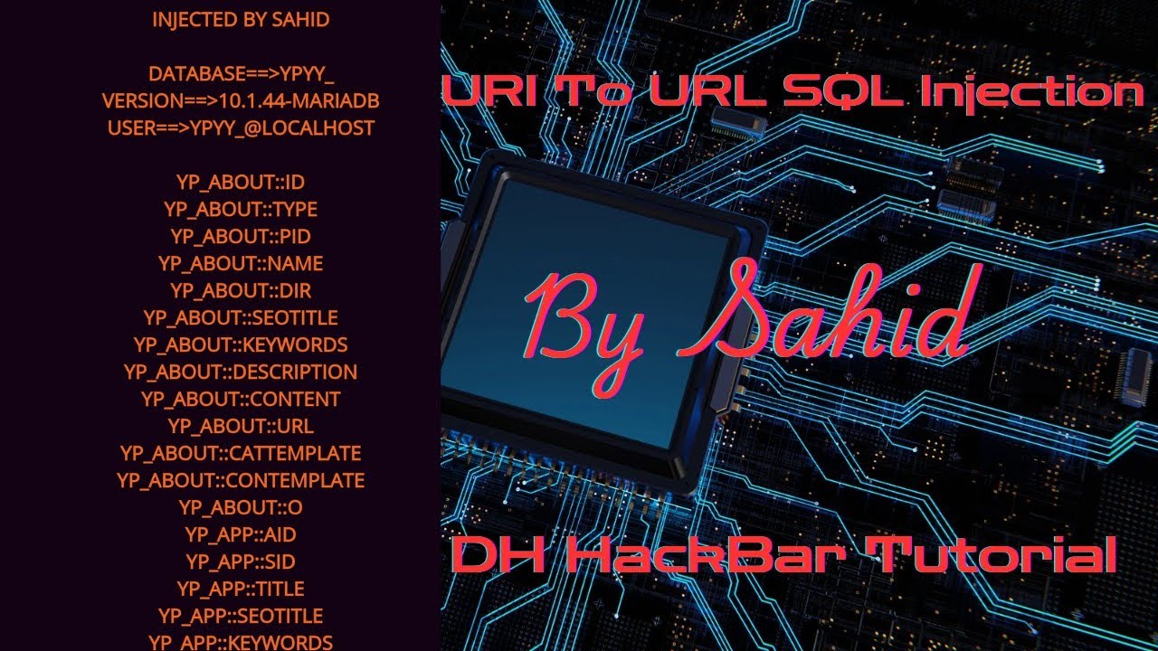Tricky URI To URL SQLI With DH HackBar | Manually SQL Injection With DH ...