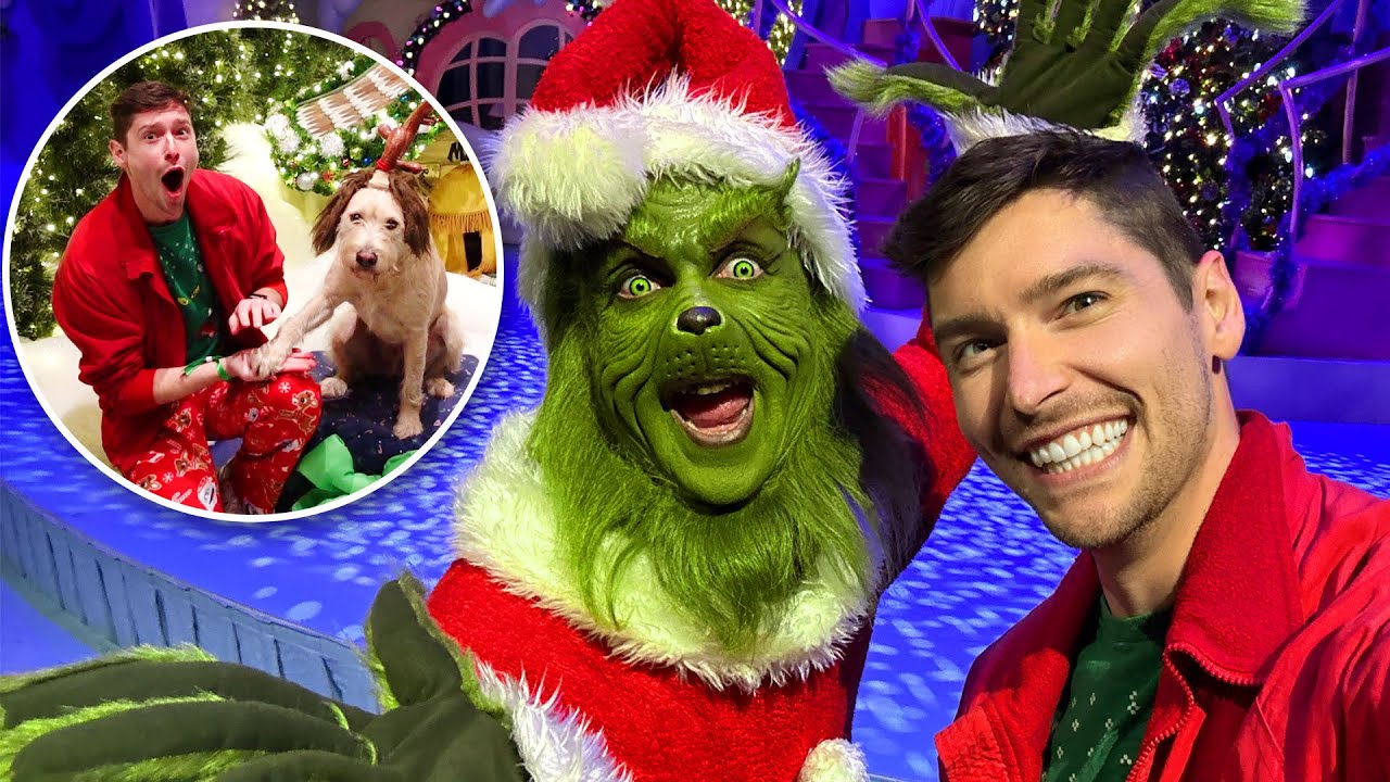 GRINCHMAS VIP Tour at Universal Studios! | Meeting Grinch + Max, Treats ...