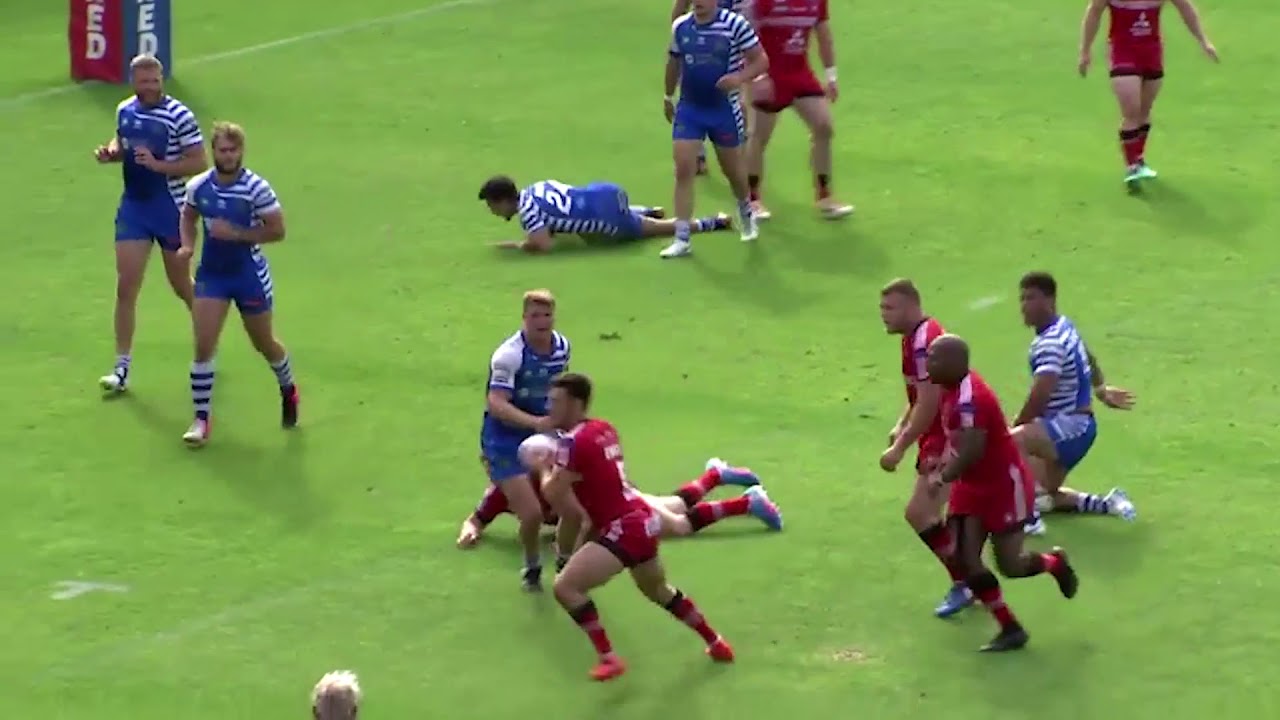 The Tries - Halifax RLFC 4-62 Salford Red Devils - The Qualifiers - YouTube