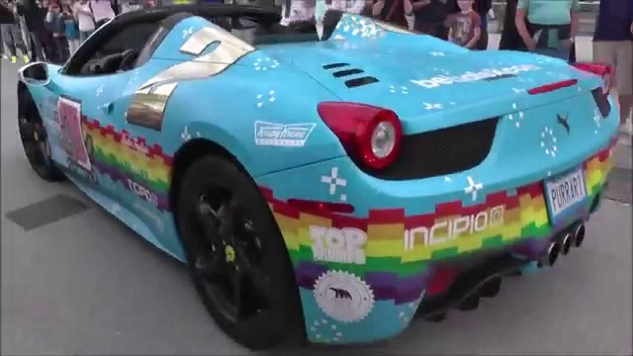 Deadmau5 Purrari 458 Spider | Revs | Accelerations | Driving in Gumball ...