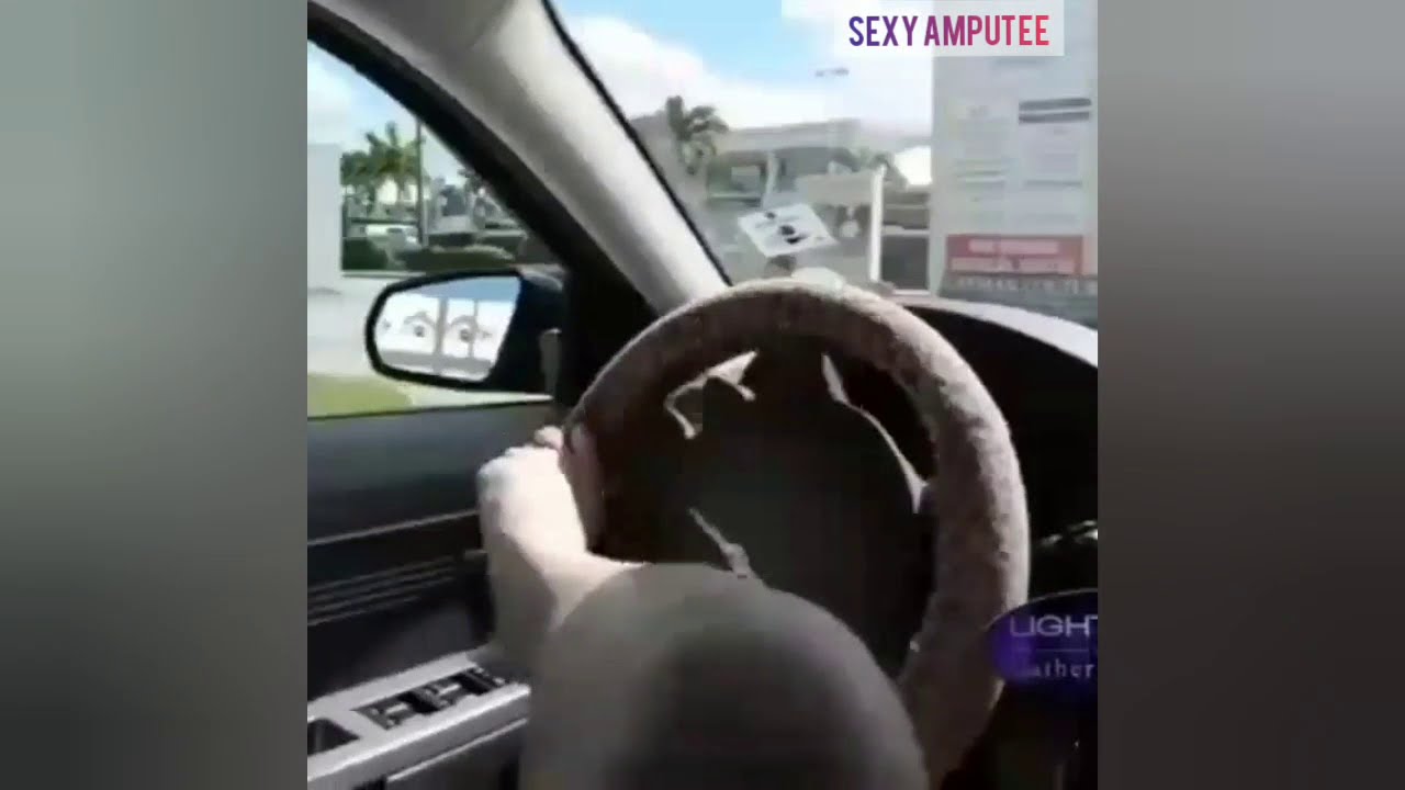 Amputee arm driving car - YouTube