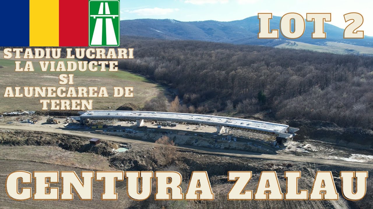 Centura Zalau - Stadiu lucrari la viaducte Lot 2 care va face legatura ...