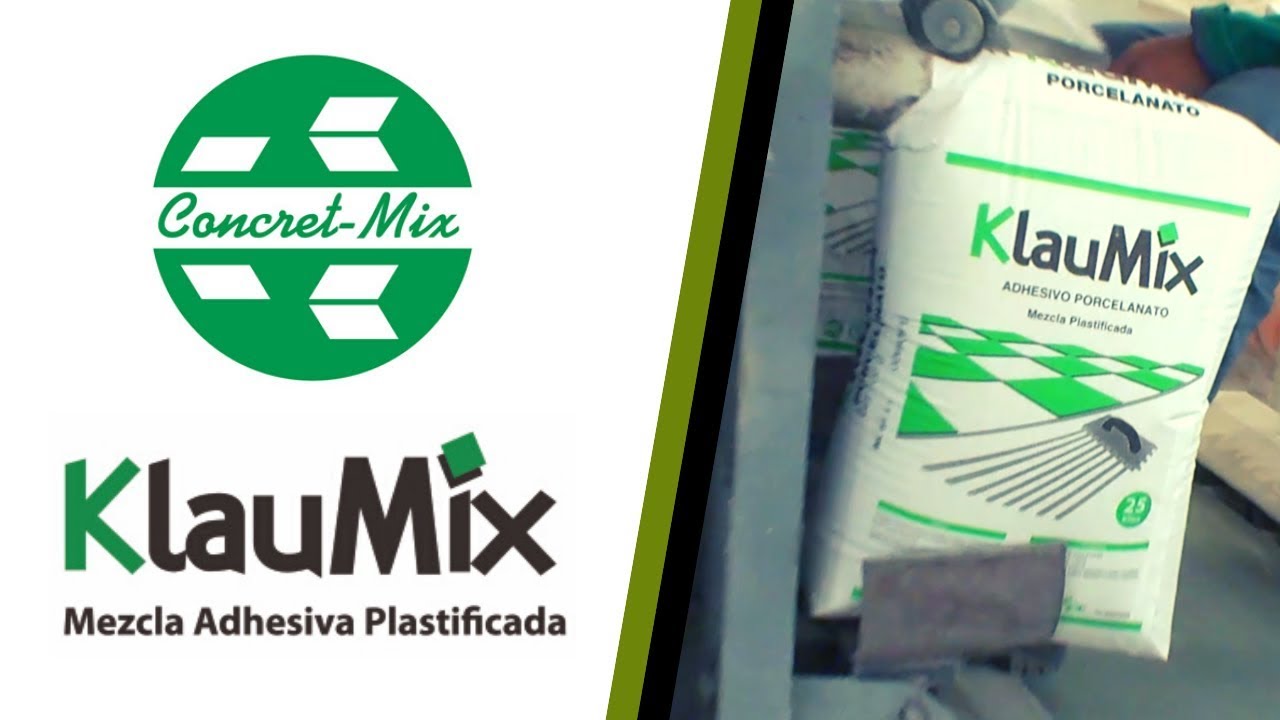 Klaumix, mezcla plastificada ::: Un producto de Concret-Mix S.A. - YouTube