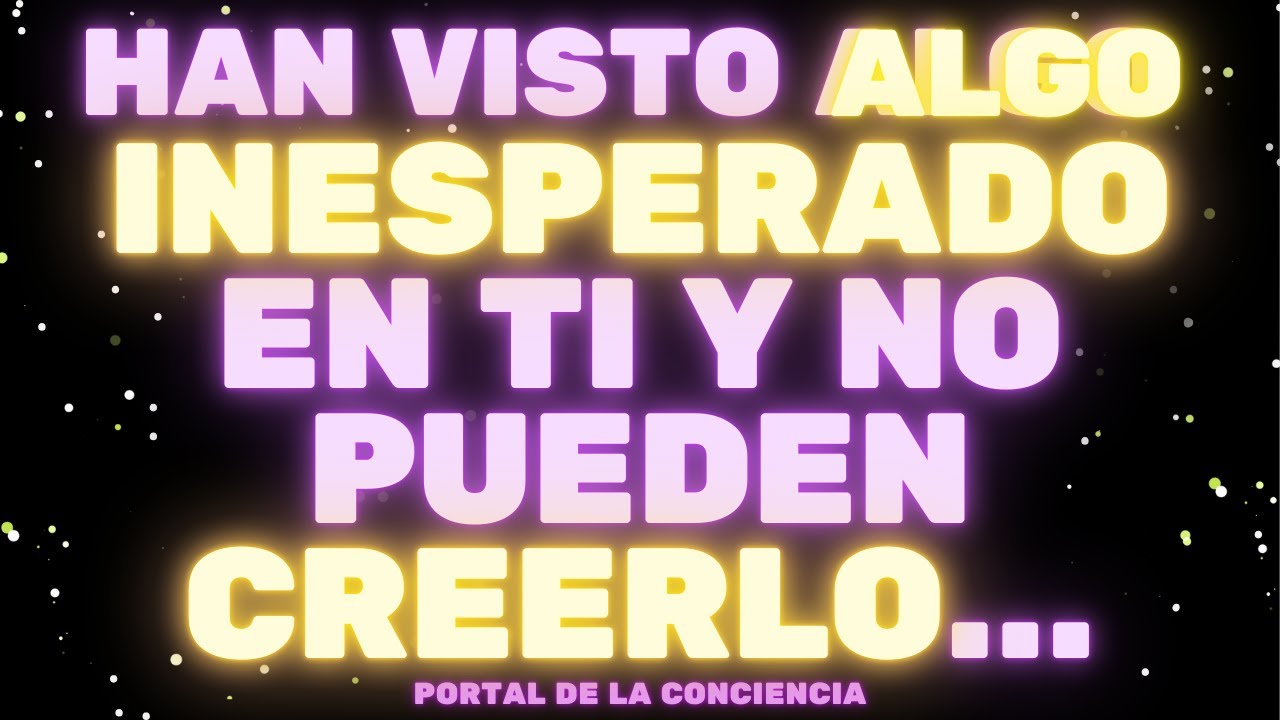 URGENTE: HAN VISTO ALGO INESPERADO EN TI Y NO PUEDEN CREERLO...😮 ...