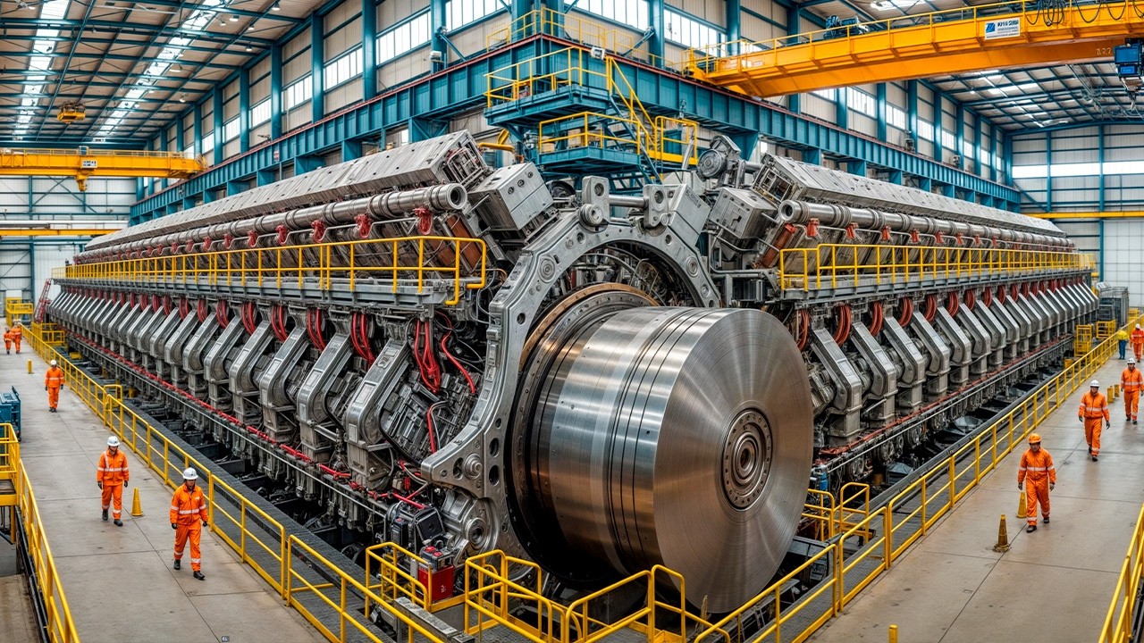 How It's Made: GIANT Engines (Powering the World with 100,000 ...