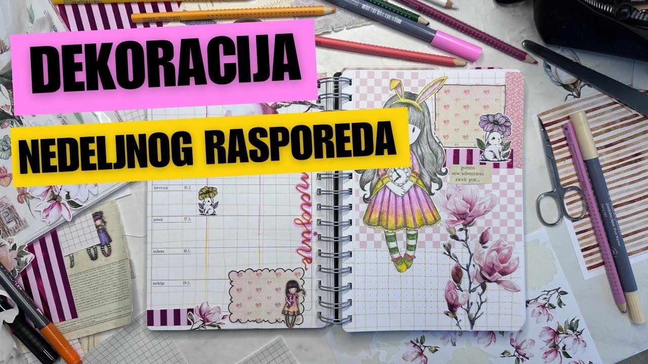 Dekoracija nedeljnog rasporeda / recikliranje / Plan with me - YouTube