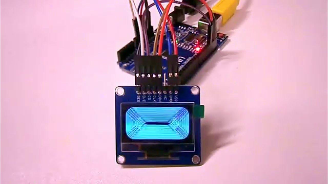 ARDUINO WAVESHARE OLED I2C - YouTube