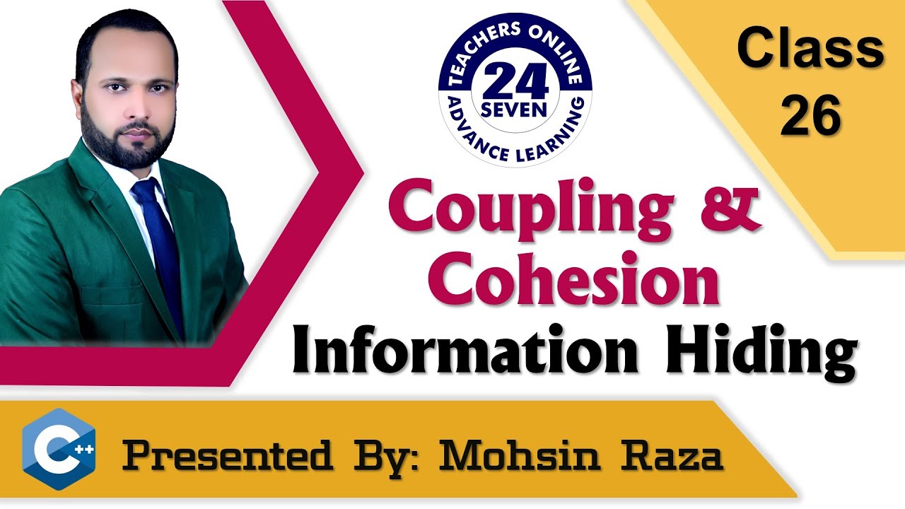 Cs101 Short Lecture 34 Topic 134 To Topic 138 Coupling Cohesion And Information Hiding