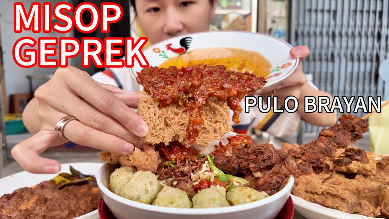 MISOP GEPREK SATE KERANG PULO BRAYAN 😍 #jejezhuang - YouTube