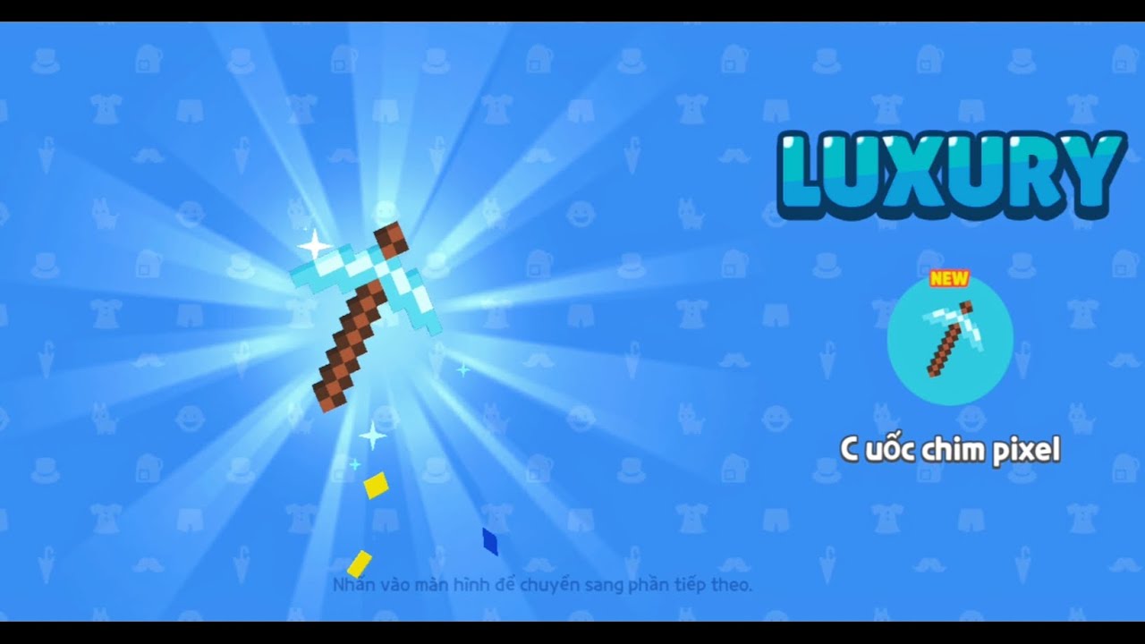 Play together | Mình đã sắm được Cuốc chim pixel | Dụng cụ đập đá đỉnh ...