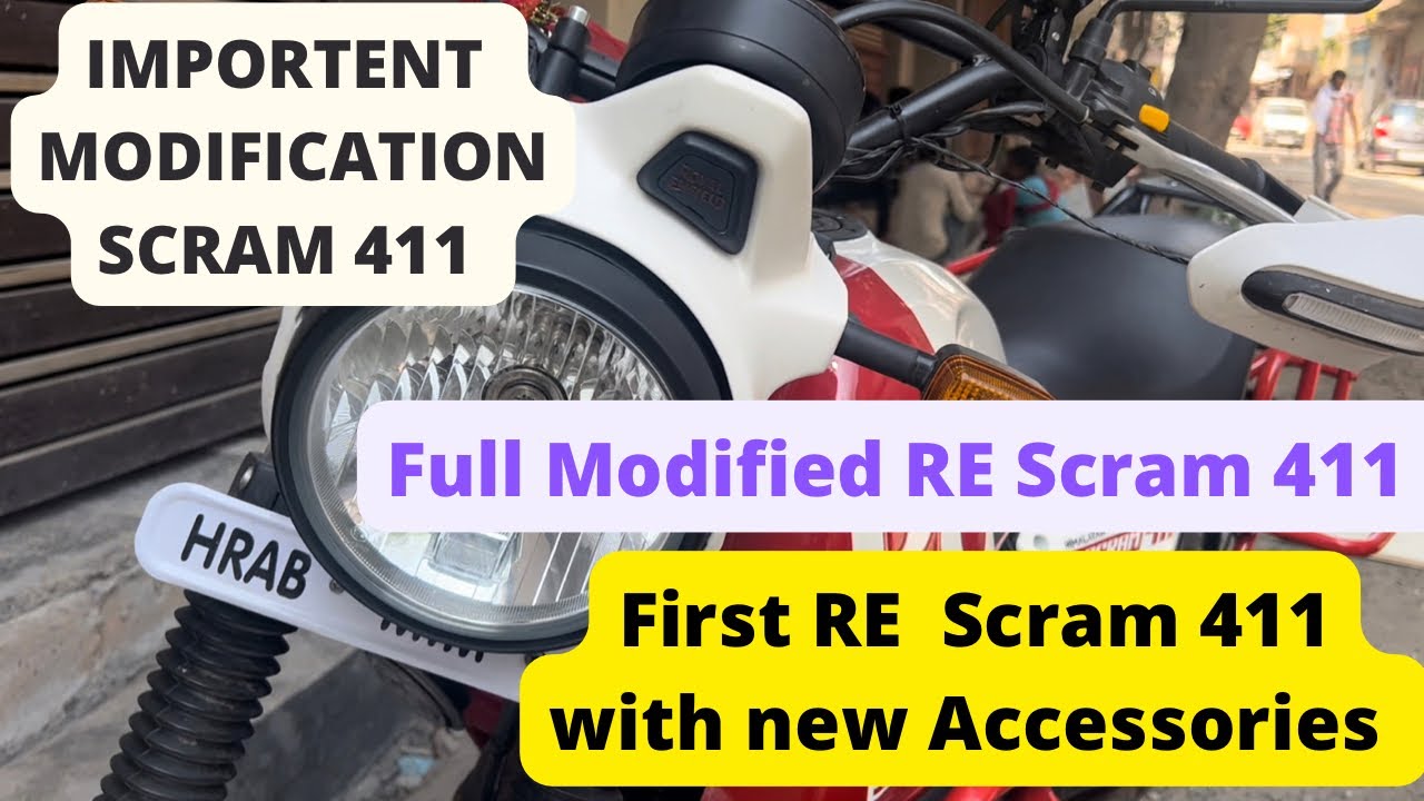 Full Modified RE Scram 411 || First Scram with new accessories ...