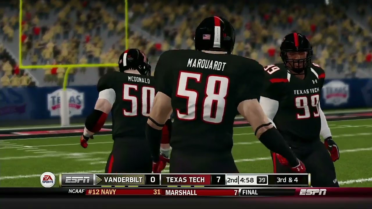 NCAA 2022 Season Week 1 Vanderbilt @ Texas Tech - YouTube