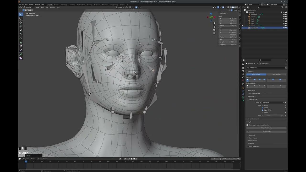 Blender Tutorial 37 - Using Rigify to rig a human character - YouTube