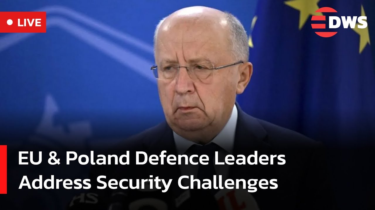 LIVE: EU Defence Commissioner & Poland’s Defence Minister Press ...