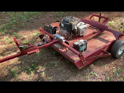 Swisher Rough cut pull behind mower. - YouTube