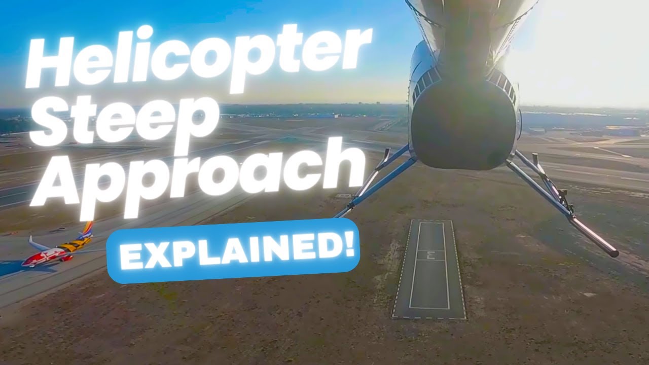 Helicopter steep approach in a Robinson R44 - YouTube
