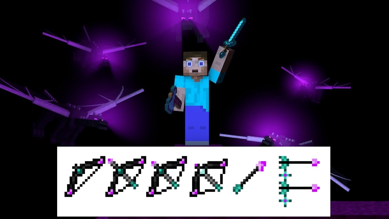 Minecraft Command: Ender Bow 1.11 - YouTube