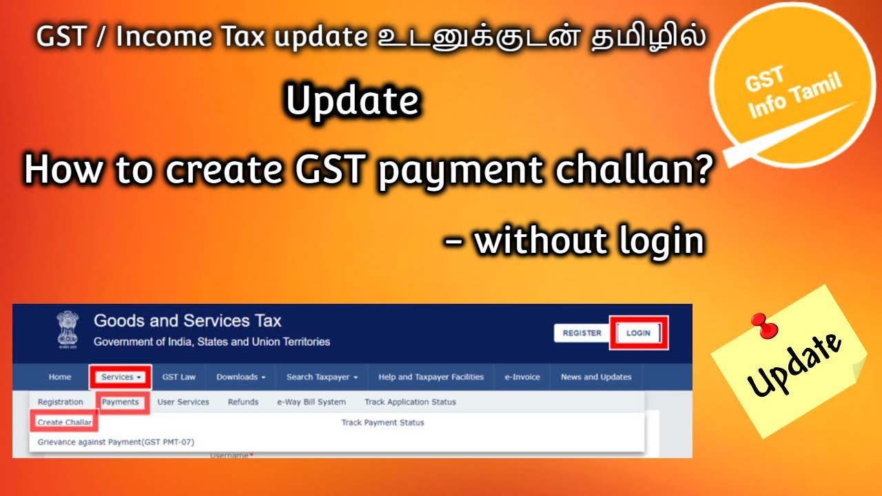 Generate GST Challan & Online Payment Live GSTIN | Learn how to pay in ...